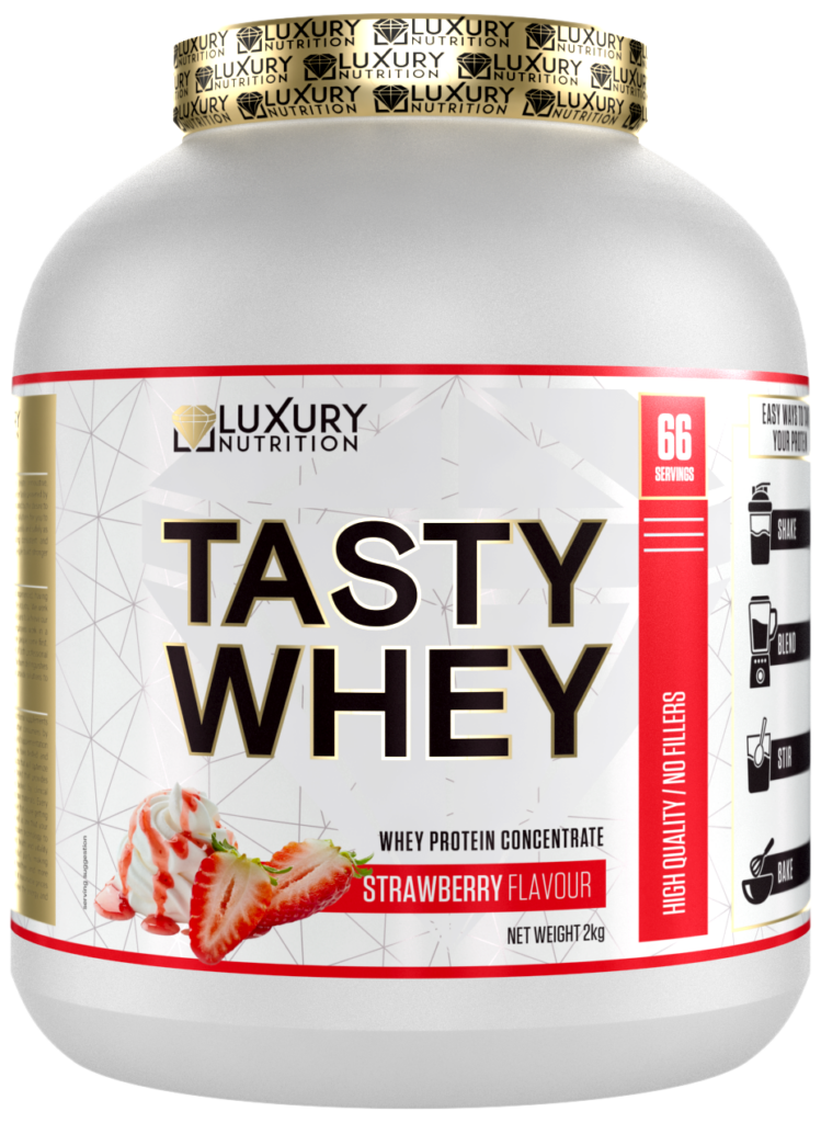 Luxury Nutrition Tasty Whey Strawberry 2Kg - Protein Malta