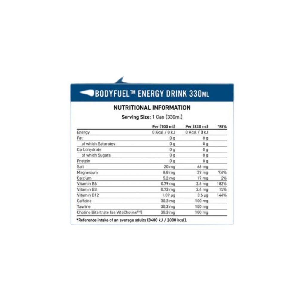 Applied Nutrition Can Body Fuel Blue Raspberry 330ml - Protein Malta