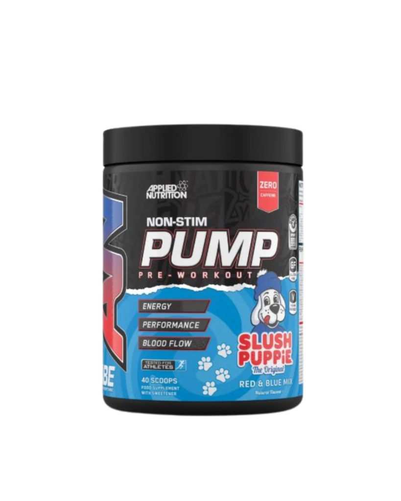 Applied Nutrition ABE Pump Zero Stim Slush Puppie® Red & Blue Mix 500g ...